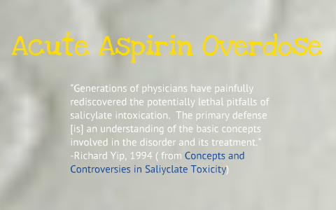 Aspirin Toxicity by TImothy Peck on Prezi