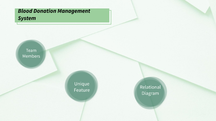 Blood Donation Management System by manali shah on Prezi