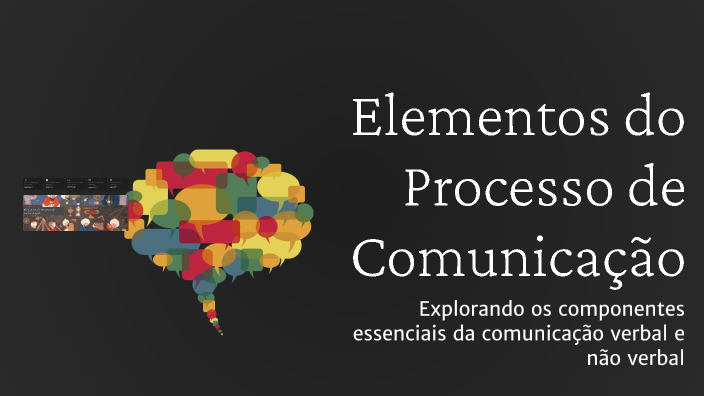 Elementos do Processo de Comunicação by Sandro Quaresma on Prezi