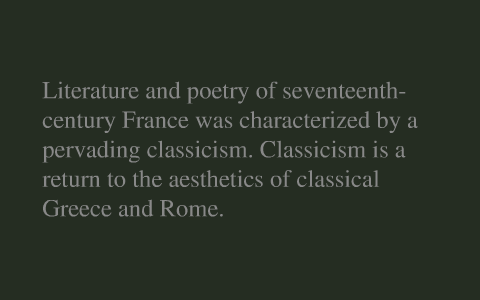 French Poets and Novelists of the 1600s by Jesse Young on Prezi