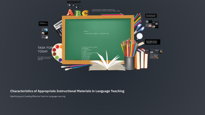 Characteristics of Appropriate Instructional Materials in Language ...