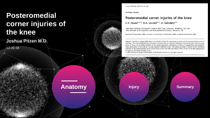 Posteromedial Corner Injuries of the Knee by Joshua Pitzen on Prezi