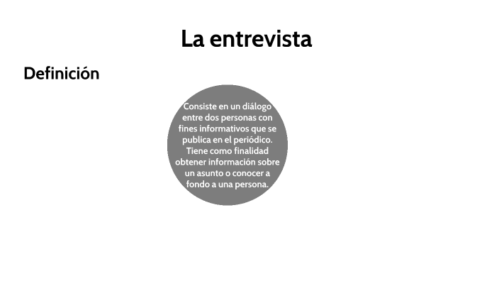 La entrevista y la crónica by Miguel Andrés Corniel on Prezi Next