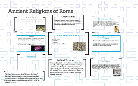 Ancient Religions of Rome by Kendall Jordan