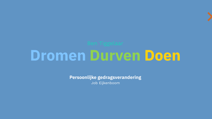 Dromen Durven Doen by Job Eijkenboom on Prezi