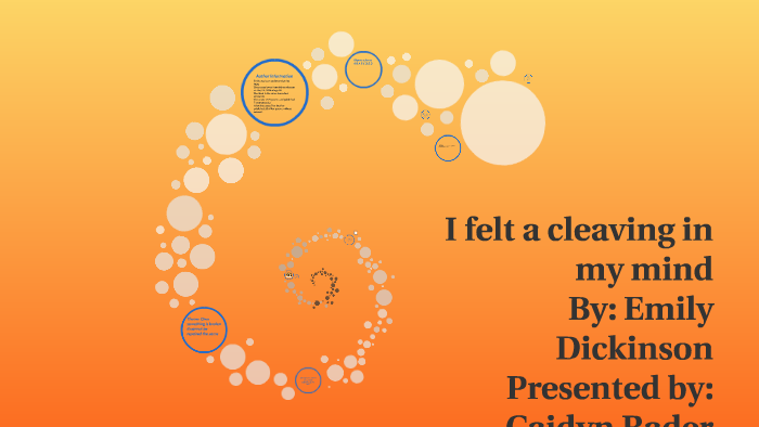 I felt a cleaving in my mind by Caidyn Rader