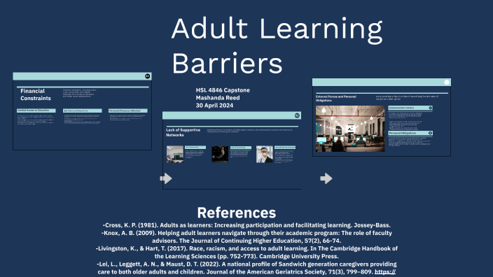 Barriers to Adult Education by Mashanda Reed on Prezi