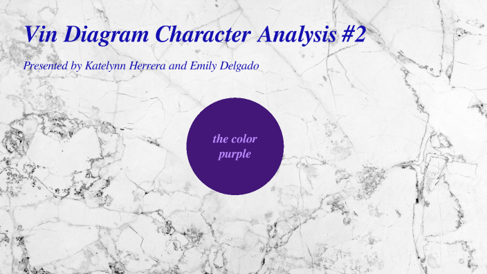 Vin Diagram Character Analysis #2 by Katelynn Herrera on Prezi