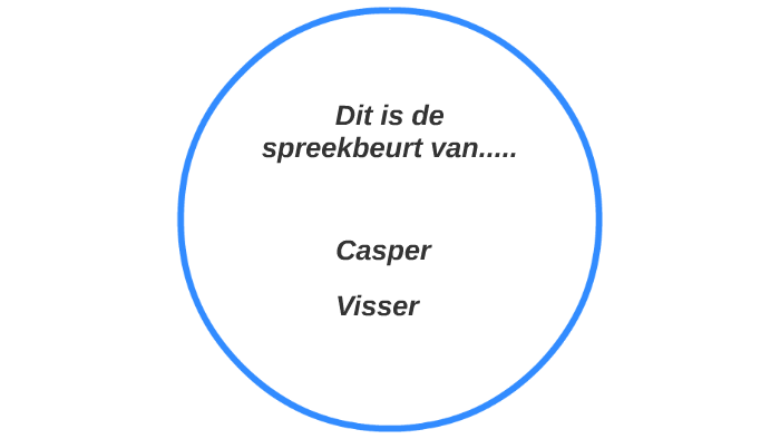 dit is de spreekbeurt van by Casper Visser