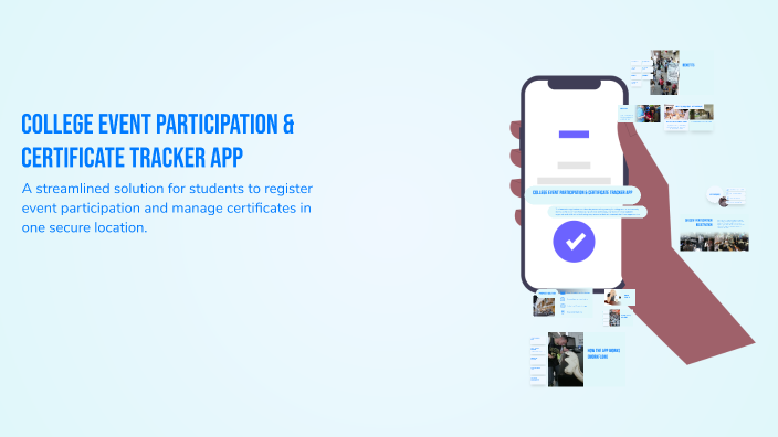 College Event Participation & Certificate Tracker App by Pawrnami ...