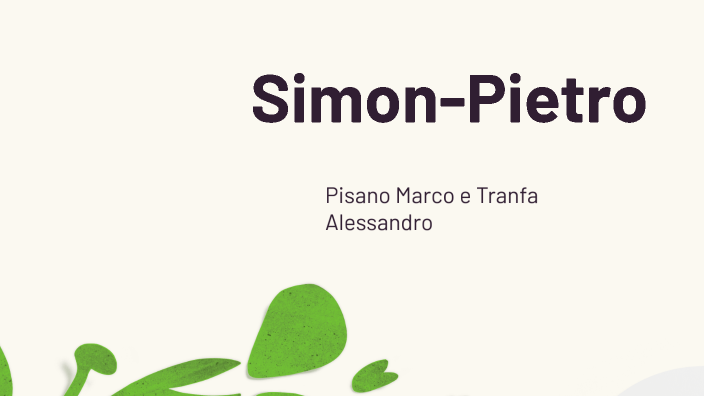 Simon-Pietro Pisano Tranfa by Marco Pisano on Prezi