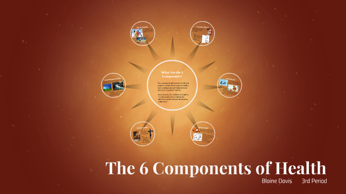 The 6 Components of Health by Blaine Davis on Prezi