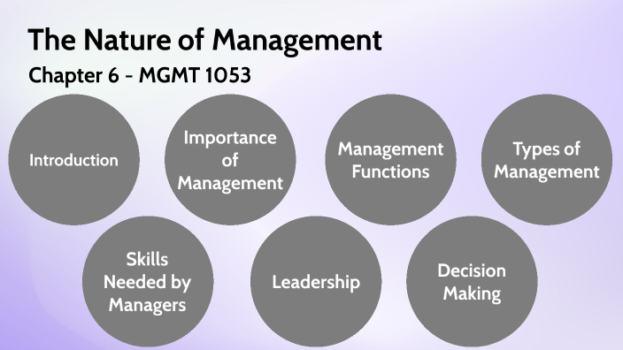 Chapter 6: The Nature of Management by Erica Zaretsky on Prezi