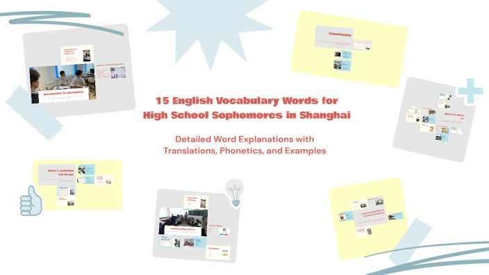 15 English Vocabulary Words for High School Sophomores in Shanghai by ...