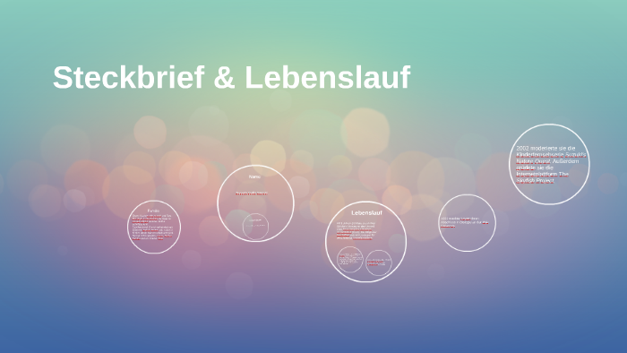 Steckbrief by Anna S on Prezi