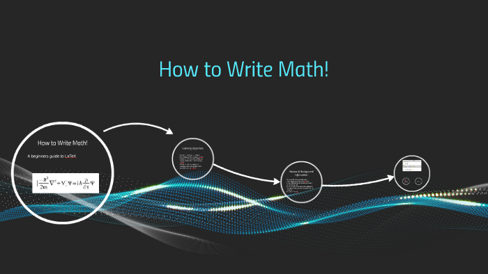 How to Write Math by Sam Budd on Prezi