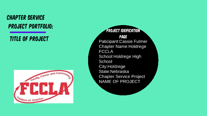 FCCLA Chapter Service Project Portfolio by Cassie Fulmer on Prezi