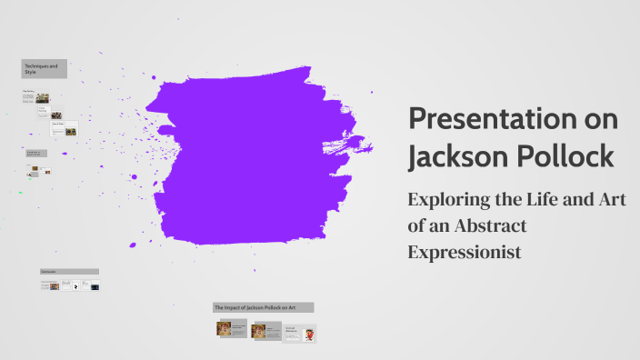 Presentation on Jackson Pollock by Alžběta Kosová on Prezi