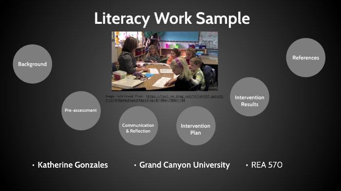 Literacy Work Sample by Katherine Gonzales on Prezi
