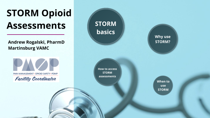 STORM Opioid Risk Assessments by Andrew Rogalski on Prezi