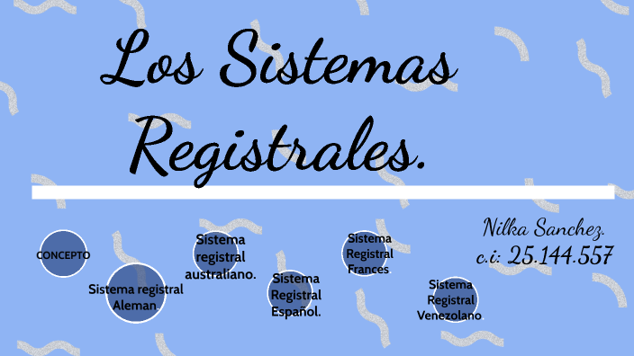 Los sistemas registrales. by Nilka Sanchez. on Prezi