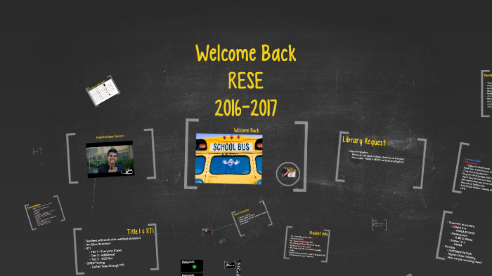 Welcome Back by Austin Theobald on Prezi