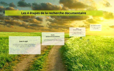 Les 4 étapes de la recherche documentaire by V. GARDAIR on Prezi