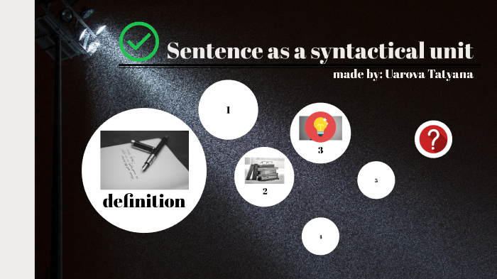 Sentence as a syntactical unit by Tatyana Uarova on Prezi