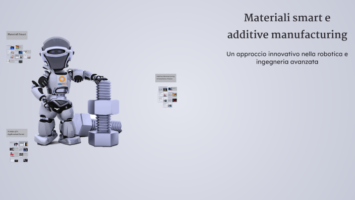 Materiali smart e additive manufacturing by alberto de sena on Prezi