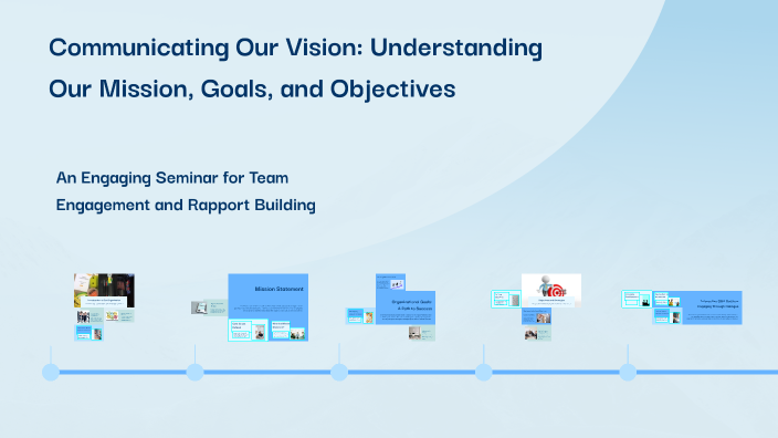 Communicating Our Vision: Understanding Our Mission, Goals, and ...
