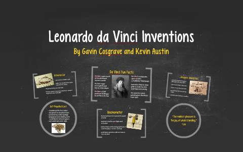Leonardo da Vinci Inventions by Gavin Cosgrave