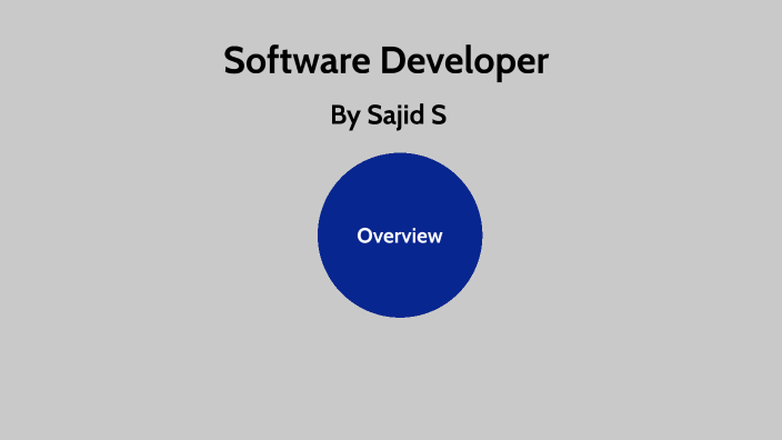 Software Developer presentation by Sajid Nachname on Prezi