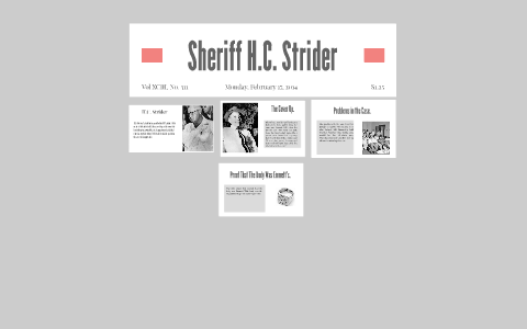 Sheriff H.C. Strider by Connor Gates on Prezi