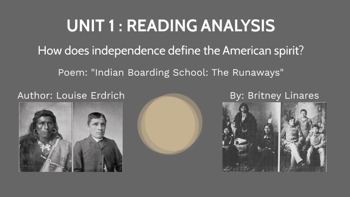 "Indian Boarding School: The Runaways" by Louise Erdrich by Britney ...