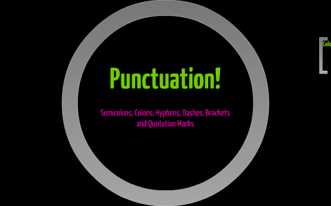 Punctuation Focus: Hyphens, Brackets, Dashes, Colons, Semicolons and ...