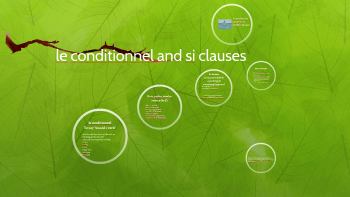 le conditionnel and si clauses by teresa drian on Prezi