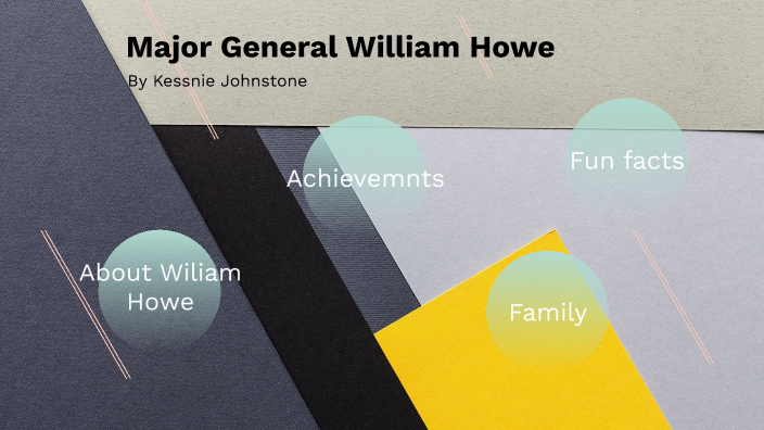 Major General William Howe by Kessnie Johnstone on Prezi