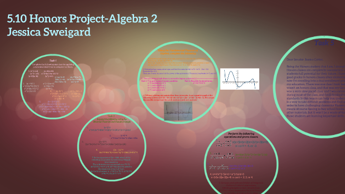 5.10 Honors Project-Algebra 2 by Jessica Sweigard on Prezi