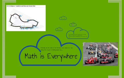 Math is Everywhere: The start of formula 1 season by Mary B on Prezi