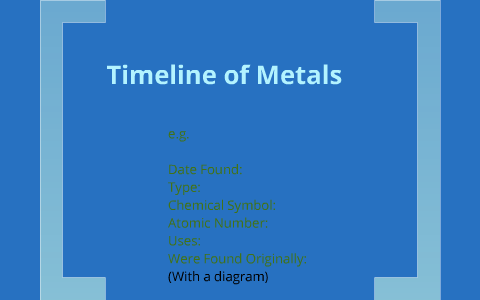 Timeline of Metals by Trace Russell on Prezi