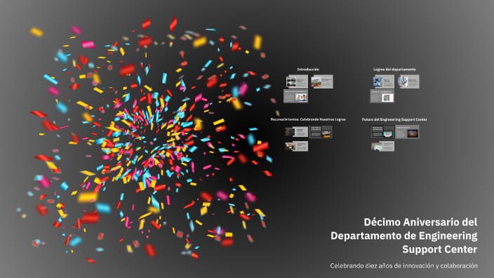 Una presentación para celebrar el décimo aniversario del departamento ...