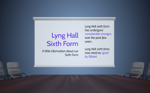 Lyng Hall Sixth Form by Sarah Faulconbridge on Prezi