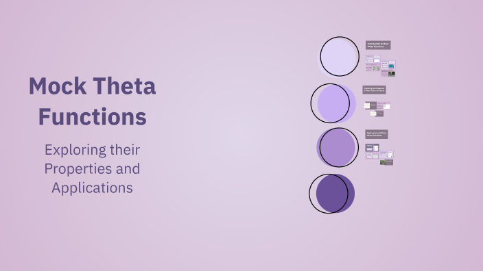Mock Theta Functions by waseem akram sham on Prezi