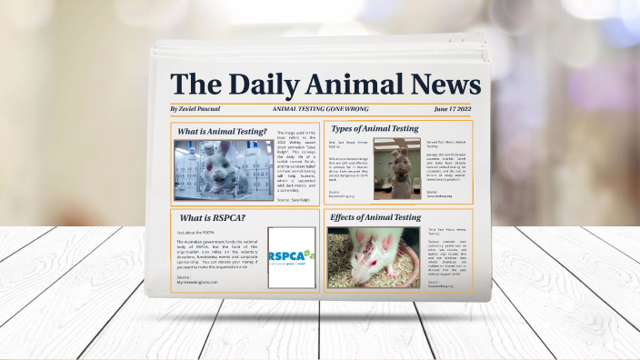Animal Testing Presentation English By Zeviel Pascual