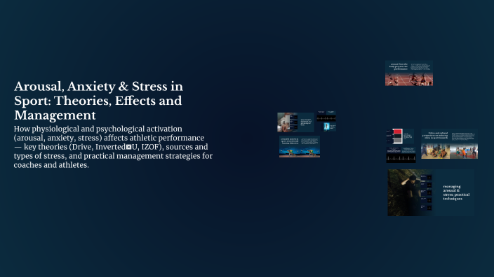 Arousal, Anxiety & Stress in Sport: Theories, Effects and Management by ...
