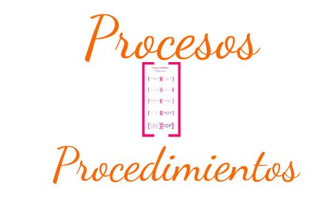 Procesos vs Procedimientos by Pedro Alarcón on Prezi
