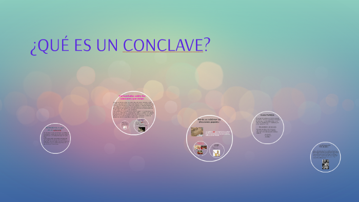 QUÉ ES UN CONCLAVE? by julia lls. on Prezi