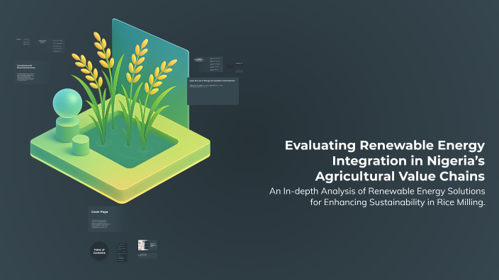Evaluating Renewable Energy Integration in Nigeria’s Agricultural Value ...