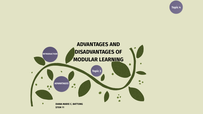 ADVANTAGES AND DISADVANTAGES OF MODULAR LEARNING by Jovita Mae ...