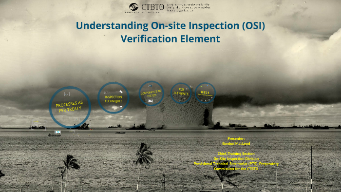Understanding On-site Inspection (OSI) Verification Element by Matjaz ...